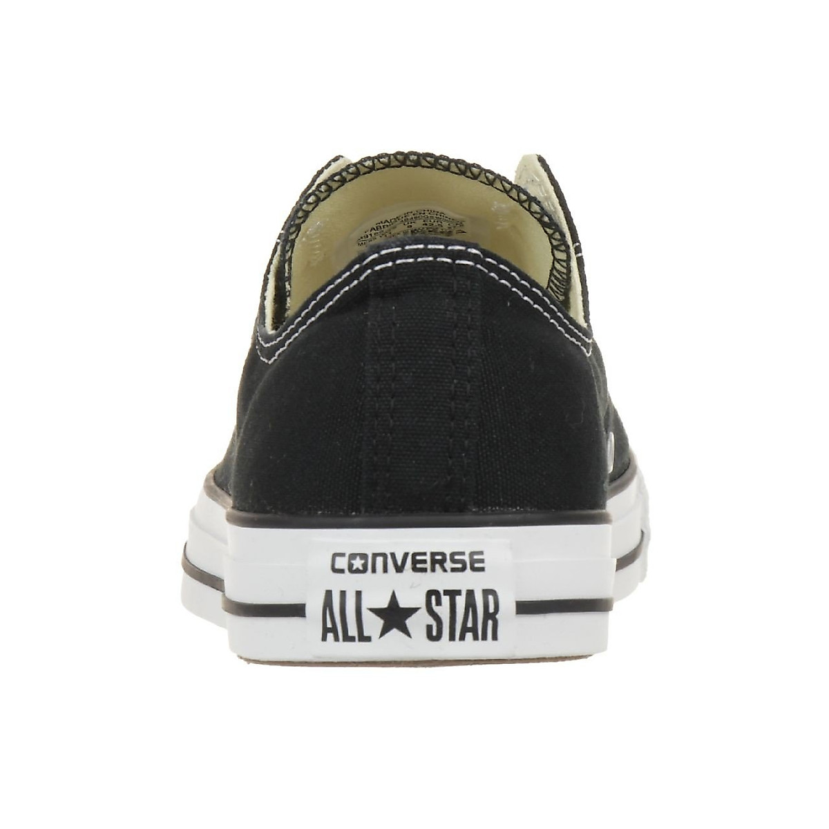 Converse Unisex Chuck Taylor All Star Core Ox Sneaker, Black, Men's 10, Women's 12 Medium