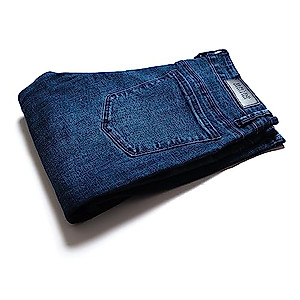 Kenneth Cole REACTION Mens Jeans Slim Fit - 2-Way Stretch Denim Jeans for Men Slim Fit - Mens Blue Jeans 5-Pocket (Jay, 38x30)