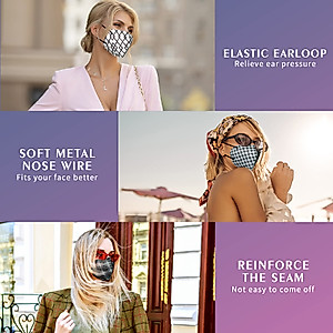 KN95 Face Masks with Design, 60 Pack Individually Wrapped, 5 layer for Adults Women Men