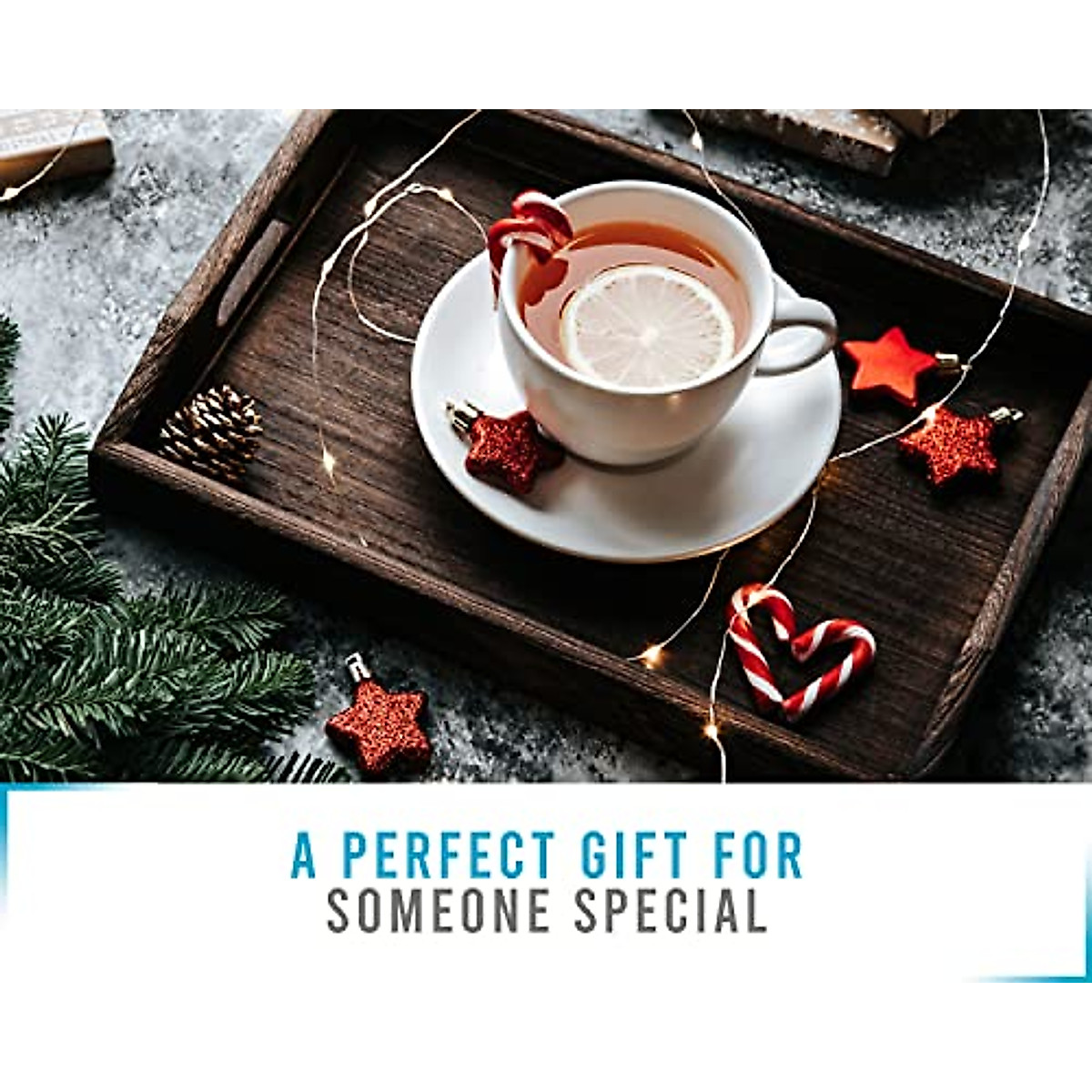 Farmhouse Wood Serving Trays Set of 3 - Stained Wood Brown | Stylish and Functional Platters for Exquisite Food Presentation | Rustic and Durable Kitchen Accessories