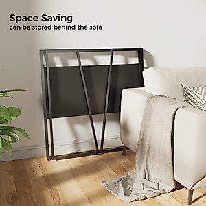 EUREKA ERGONOMIC Small Folding Desk No Assembly Required, 33" Study Desks Fold up Desk Laptop Working & Crafting Desk, Black