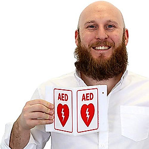 SmartSign "AED" Projecting Sign | 5" x 6" Acrylic