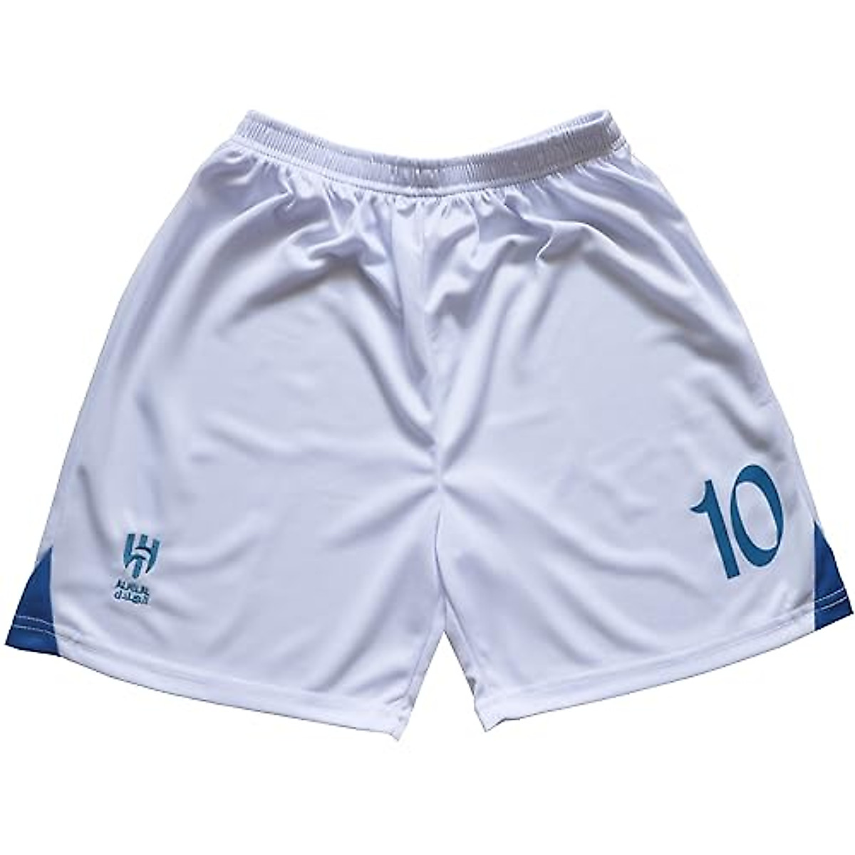 ORGBRAIN 2023/2024 Hilal Riyadh Al Away #10 Neymar Football Soccer Kids Jersey Shorts Socks Set Youth Sizes (White, 30)