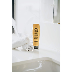 RICH Pure Luxury Intense Moisture Shampoo with Hydrolyzed Keratin and Wheat Protein for All Hair Types - Smoothing & Hydrating - Prevents Breakage, Heat Damage & Frizz, 8.45 Fl oz