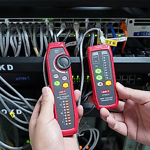 UNI-T UT683KIT Cable Tracer Wire Tracker for RJ11 and RJ45 Cables Tester, Telephone Line Finder Cable Collation, Network Maintenance Collation, Repairing Networking Tool