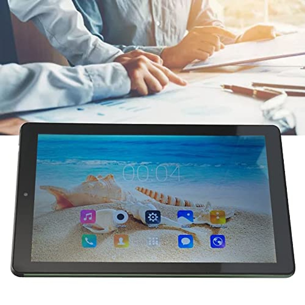 Jiawu Android Tablet 10 inch, 2GB RAM and 32GB ROM, Octa Core Processor, 2.0MP Front and 5.0MP Rear Camera, WiFi, Bluetooth, Dual SIM Dual Standby IPS HD Talking Tablet PC for Android 11(US)