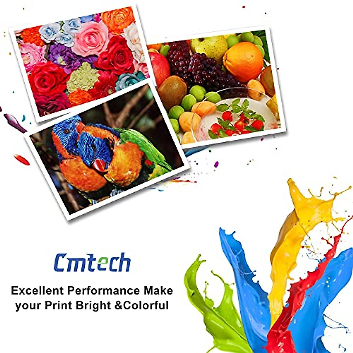 CMTECH Compatible 962XL Ink Cartridges Replacement for HP 962XL 962 XL Work for OfficeJet Pro 9015e 9010 9015 9025 9018 9012 9025e 9020 9019 9016 9028 Printer（Black, Cyan, Magenta, Yellow） 4 Pack