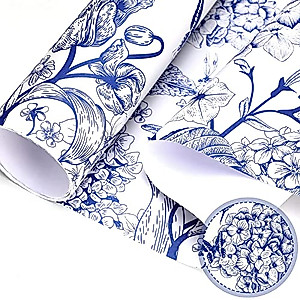 Gersoniel 10 Sheets Drawer Liners for Dresser Scented Drawer Liners Drawer Paper Liner Non Adhesive Scented Liners for Drawers Fragrant Drawer Liners for Home Shelf Closet (Blue Butterfly, Linen)
