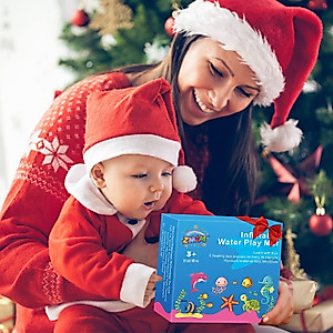 ZMLM Baby Tummy-Time Water Mat - Infant Water Play Mat Water Playmat Sensory Pad Baby Stuff for 3 6 9 12 Months Newborn Toddler Boys Girls Best Gift Fun Indoor Activity Item Game