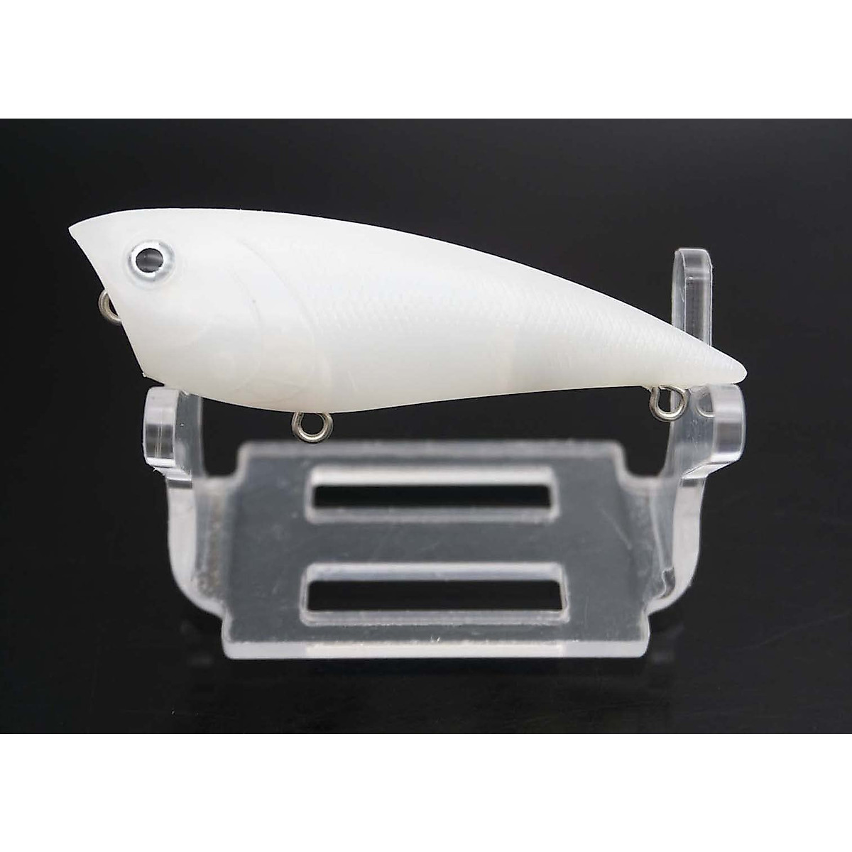 10PCS Unpainted Lure Blanks 6.36g 6.8cm with Free 5mm Eye Crankbait Simulation Blank Body Clear Hard Baits Trout Salmon Minnow Lure Popper Lures Topwater Freshwater YB130