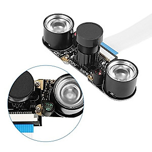 FECAMOS High Definition Camera Module, Camera Module for Raspberry Pi Camera Module LED Fill Lights for Dark Environment