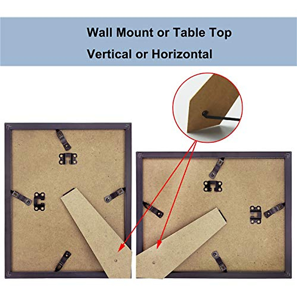 Giftgarden Multi Black Picture Frames with Mat for Multiple Sizes Photos, Four 4x6, Four 5x7, Two 8x10 for Gallery Photo Frame Collage Wall or Tabletop Display, Assortment Pack of 10