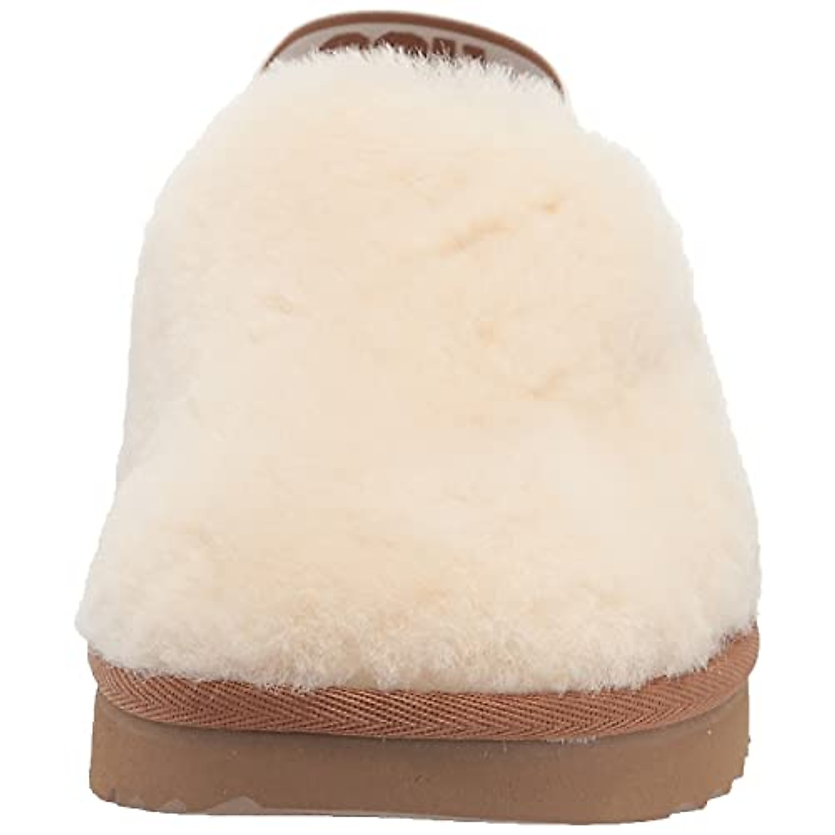 UGG Girls K Fluff Yeah Clog Slipper, Natural, 6 Big Kid