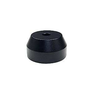 sdroceRyaM 45 RPM Adapter Solid Aluminum 7 Inch Vinyl Record Dome 45 Adapter for Turntables (Black)
