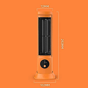 Desktop Conditioners Cooler Tower Fan,Portable Air Streamlined Tower Fan Silent,Space-saving, Bladeless Design, USB Interface - Personal Air Cooler for Office & School Desk /170 (Color : Orange)