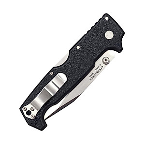 Cold Steel SR1 Lite 8Cr14MoV Steel 4" Clip Point Blade Griv-Ex Handle Folding Knife with Tri-Ad Locking Mechanism, Boxed