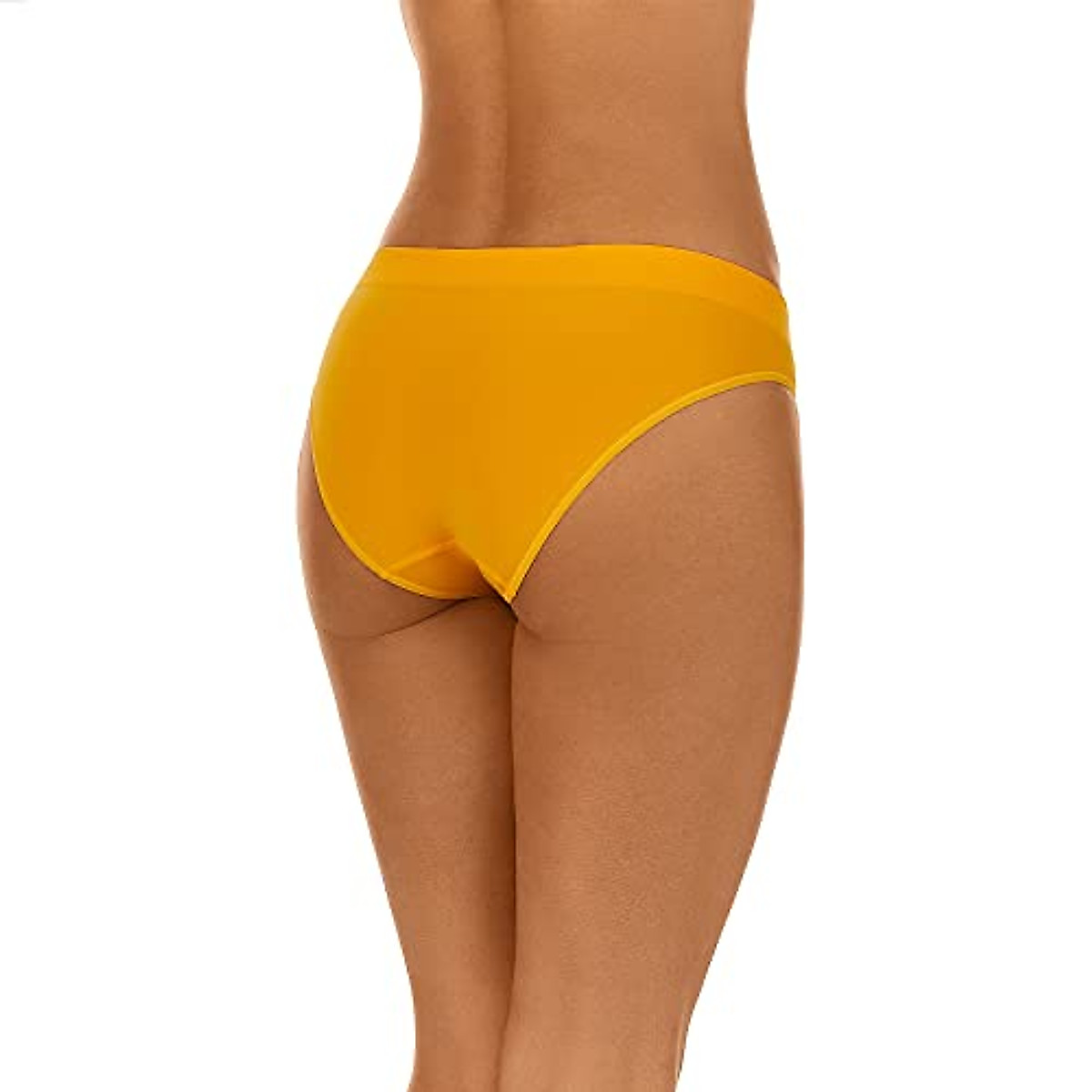 DKNY Women's Seamless Litewear Bikini Panty, Mango