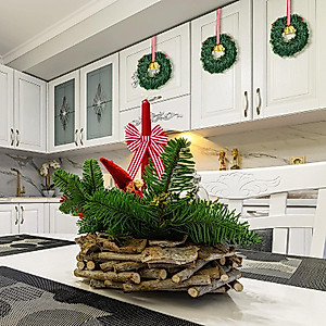 50 Yards Christmas Striped Ribbon 1 Inch Christmas Grosgrain Striped Ribbon for Christmas Gift Wrapping DIY Crafts Wrapping Ribbons Home Ornament Decoration(Red White)