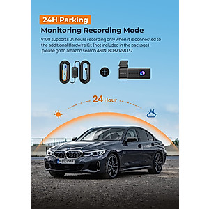 Dash Cam WiFi 2.5K 1440P Front Dash Camera for Cars, E-YEEGER Car Camera Mini Dashcams with App, Night Vision, 24H Parking Mode, G-Sensor, Loop Recording