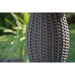 Kenroy Home 32203BRZ Sunset Outdoor Table Lamp with Bronze Finish, Casual Style, 29.25" Height, 16" Width, 16" Depth