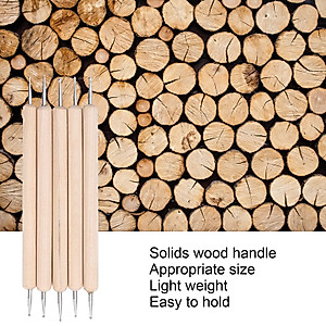 Double End Tracing Dotting Eraser Creasing Pen Dot Drill Pen Tool Beech Pens Set Piece Set Tool Tool Flower 5Pcs Fine Drill Pen for Pom Pencil Drill Pen Labels