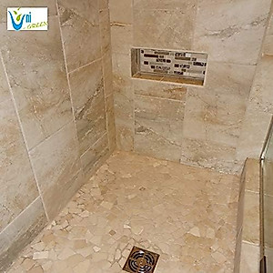 Uni-Green Shower Niche Inside Dimension 14" × 6" × 4" for Foot Rest and Soap Holder recessed wall niche insert, Built In Shower Shelf and Tileable Niche for Shower Shaving.