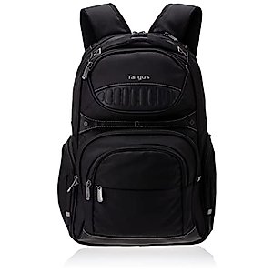 Targus Legend IQ Backpack Laptop bag for Business Professional and College Student with Durable Material, Pockets Throughout, Headphone Cord Pocket, TrolleyStrap, Fits 16-Inch Laptop, Black (TSB705US)