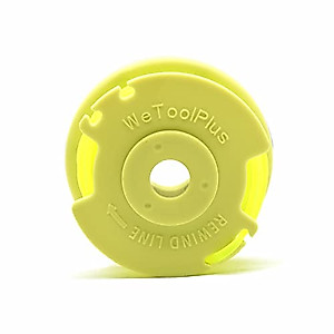 WETOOLPLUS AC80RL3 0.080" Replacement Spool Line & Cap for Ryobi One+ 18v 24v 40v Auto-Feed Trimmer Compatible with Ryobi Weed Wacker String with 522994001 AC14HCA Cap Covers(10 Spools + 1 Cap)
