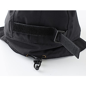 Connectyle Men's Outdoor Winter Earflap Hat Adjustable Water-Resistant Baseball Cap Fleece Lined Warm Dad Hats Black