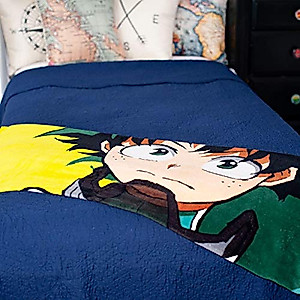 JUST FUNKY My Hero Academia Deku Fleece Throw Blanket 45 x 60 Inches