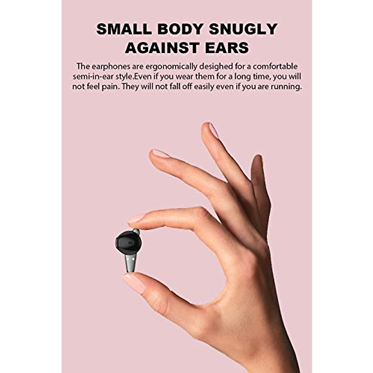 Astren Zyre Noise Cancelling Wireless Earbuds with Mic, Bluetooth 5.0, and Quick Charging Case, IPX5 Waterproof and Sweat Resistant for Running, Exercise, Sports, 8 Hour Playback