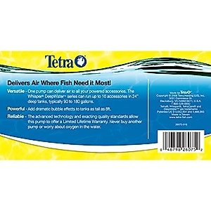 Tetra Whisper Air Pump for Deep Water Applications