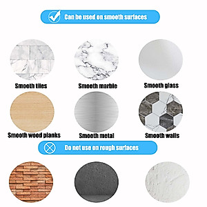 AccEncyc 6 Pcs Strong Thickened Sucker Suction Cup Clear PVC Sucker Pads with M6 x 14 Thread Screw Extra Strong Adhesive Glass Suction Holder