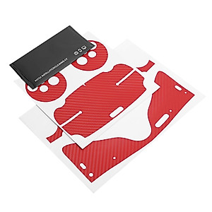 070 VR Headset and Controller Skin, Protective Decal Stickers PVC Skin Cover for Oculus Quest 2, Virtual Reality Gaming Accessories(Red)