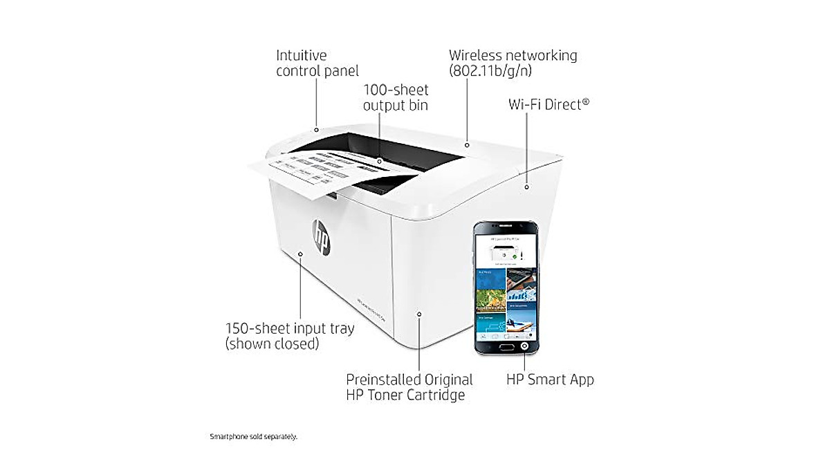HP LaserJet Pro M15w Wireless Monochrome Printer | Compact & Fast