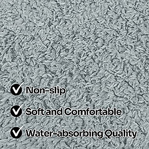 Oiibo 10PCS Guinea Pig Cage Liners Bed Mats 12"x12" with Borders, Small Animals Hedgehog Fleece Pee Pads Washable and Reusable for Pet Rabbit Dog Cat Playing or Sleeping Bedding Mat (Grey) (Grey)