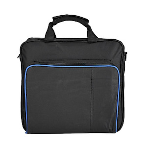 Carrying Case, Black Protective Shoulder Bag Pro Carrying Case Bag Travel Storage Handbag for Slim Game System Console and Accessories