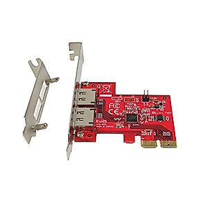 Ableconn PEX-SA130 2-Port eSATA III 6Gbps PCI Express x2 (Two Lanes) Host Adapter Card (ASMedia ASM1062 Controller)