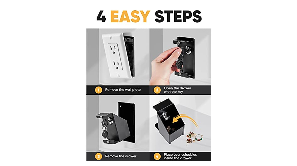 Elder Welder Hidden Wall Safe Outlet - Discreet Security for Valuables