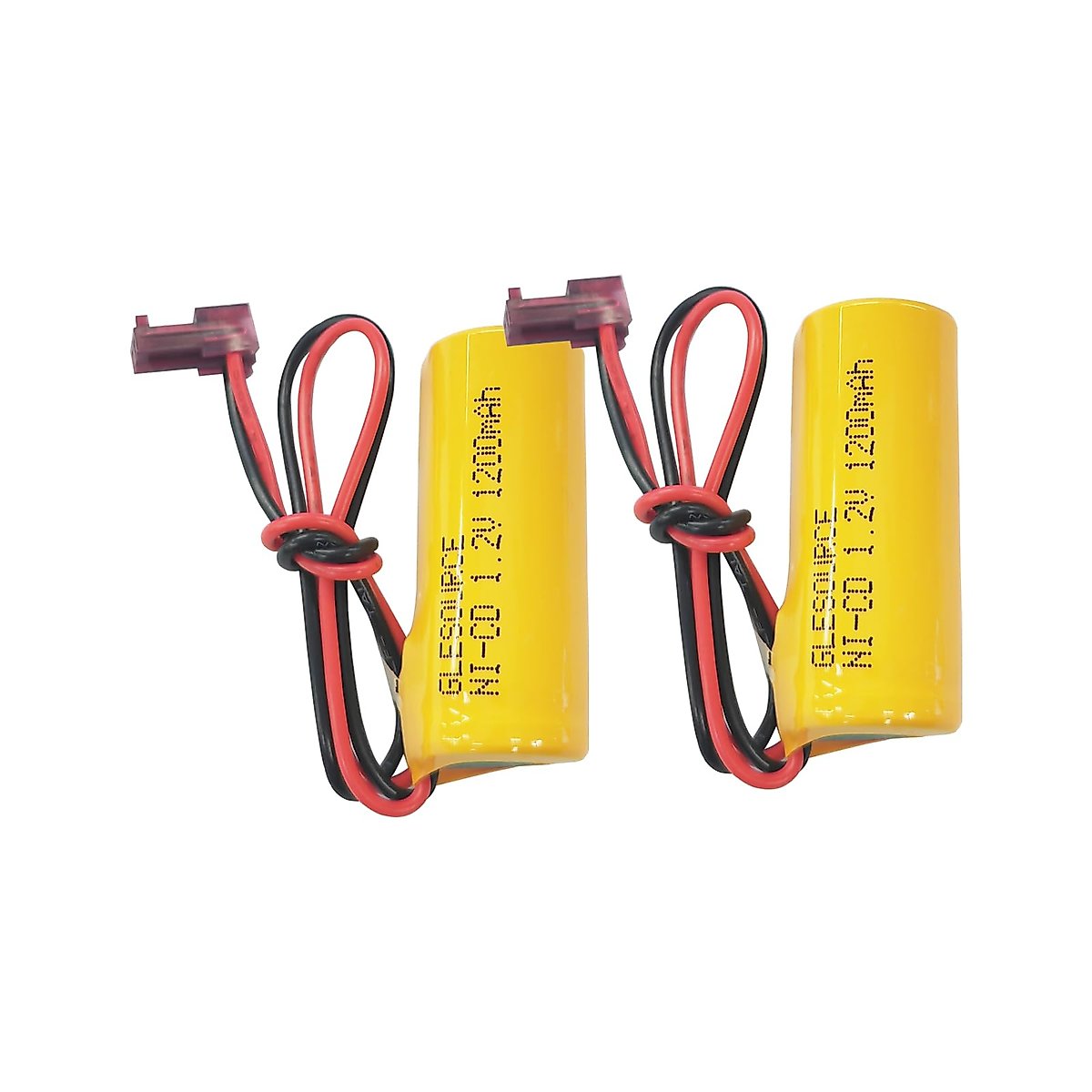 GLESOURCE 1.2V 1200mAh Emergency Exit Light Battery Compatible with Lithonia ELB1P201NB ELB1P2901N Lithonia ELB0320 Grainger 4WT20 OSA212 NIC1169 EBE-33 (4 Pack)
