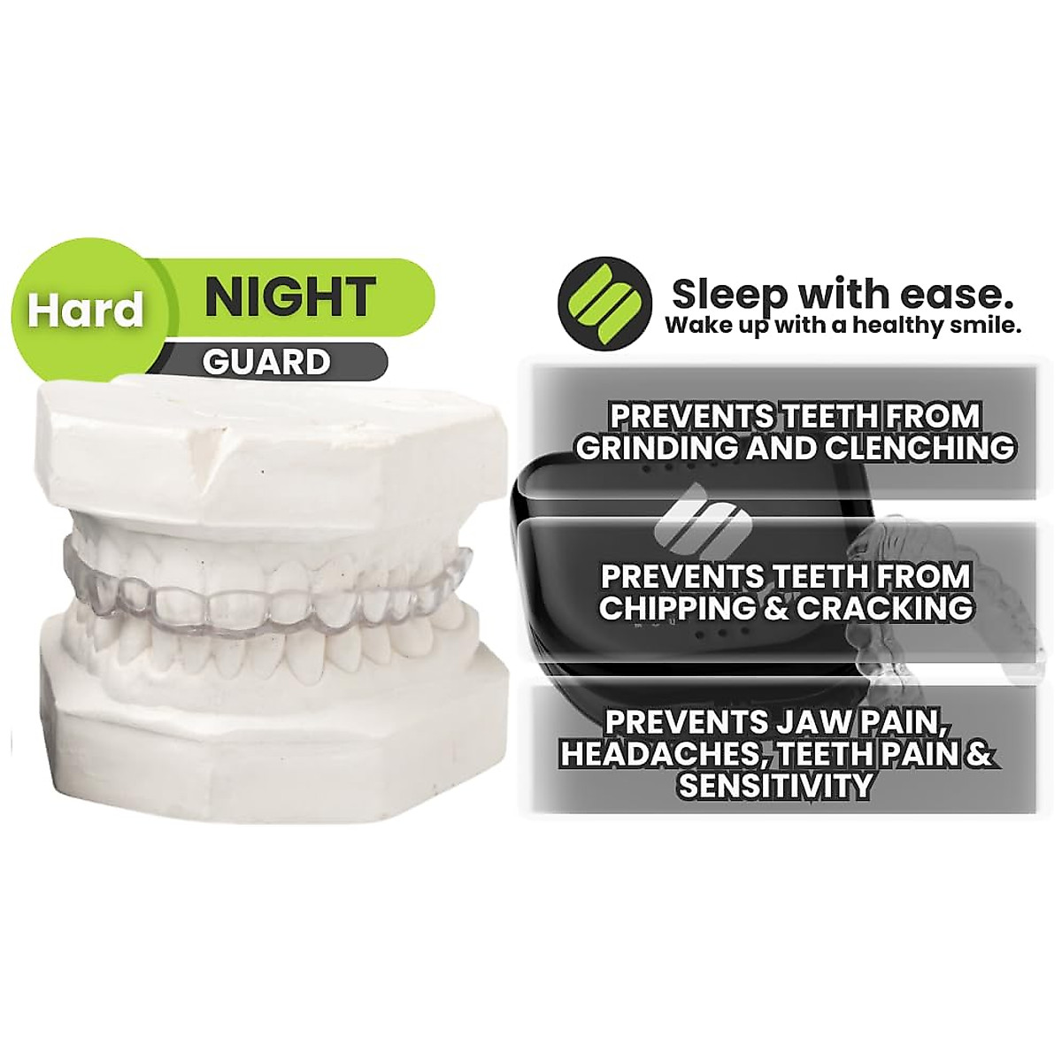 SENTINEL MOUTHGUARDS Durability Mouth Guard for Heavy Teeth Grinding and Jaw Clenching | Comfortable and Custom Fit | Dentist-Grade Material | Long-Lasting Protection | BPA-Free