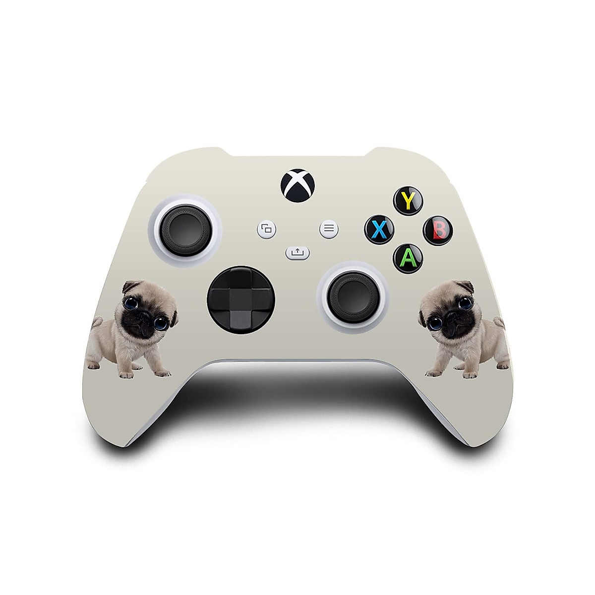 Head Case Designs Officially Licensed Animal Club International Pug Faces Vinyl Sticker Gaming Skin Decal Cover Compatible With Xbox Series S Console and Controller Bundle