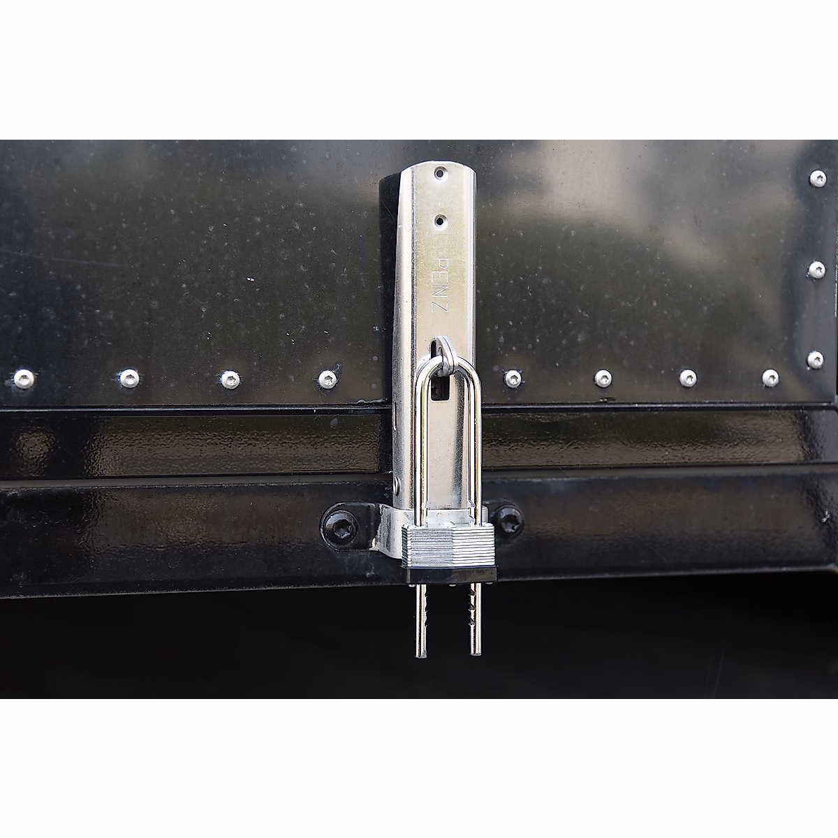 BRINKS - 44mm Laminated Steel Keyed Padlock with Adjustable Shackle - Chrome Plated with Hardened Steel Shackle