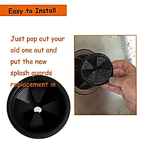 Triwin Garbage Disposal Splash Guards 3 1/8 inch 4 Pieces Sink Baffle Splash Guard Food Waste Disposer Drain Guard Replacement for Insinkerator, Whirlaway, Waste King