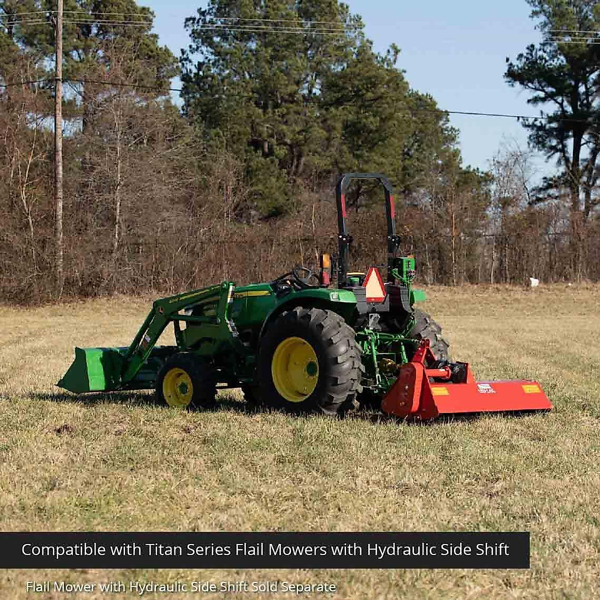 Titan Attachments 35.5" Collapsed Length PTO Shaft, Shear Bolt Included, 1-3/8-In. x 6 Spline on Both Ends