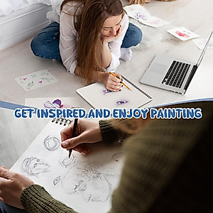 135lb/200gsm Marker Paper Pad, 8.3×8.9in Double Sided Bleedproof Sketch Pad, 30 Sheets Art Paper Spiral Sketchbook, Smooth Alcohol Marker Paper Painting Coloring Paper for DIY, Christmas Gifts