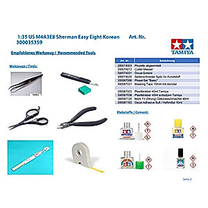 Tamiya 35359 1/35 US Medium Tank M4A3E8 Sherman Plastic Model Kit