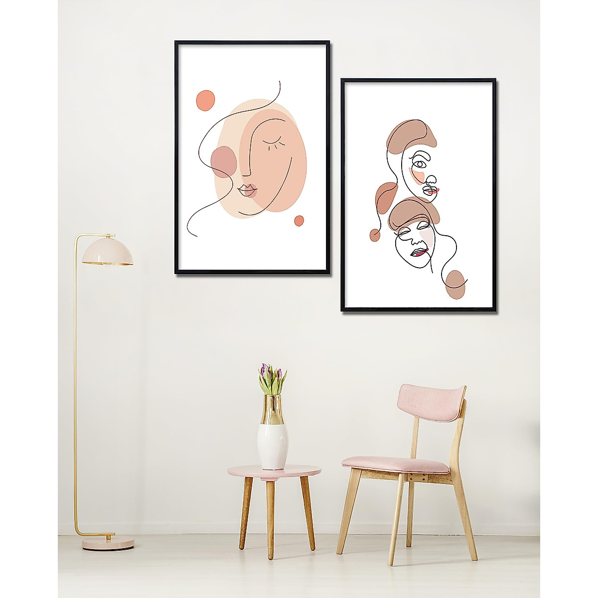 ELSKER&HOME 16x24 Poster Frame 3 Pack, Black Picture Frame for Horizontal or Vertical Wall Mounting, Sturdy and Scratch-proof