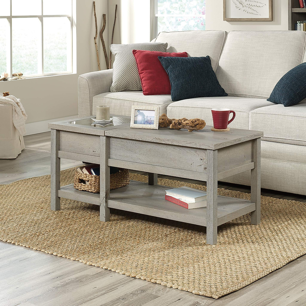 Sauder Cottage Road Lift-top Coffee Table, Soft White finish