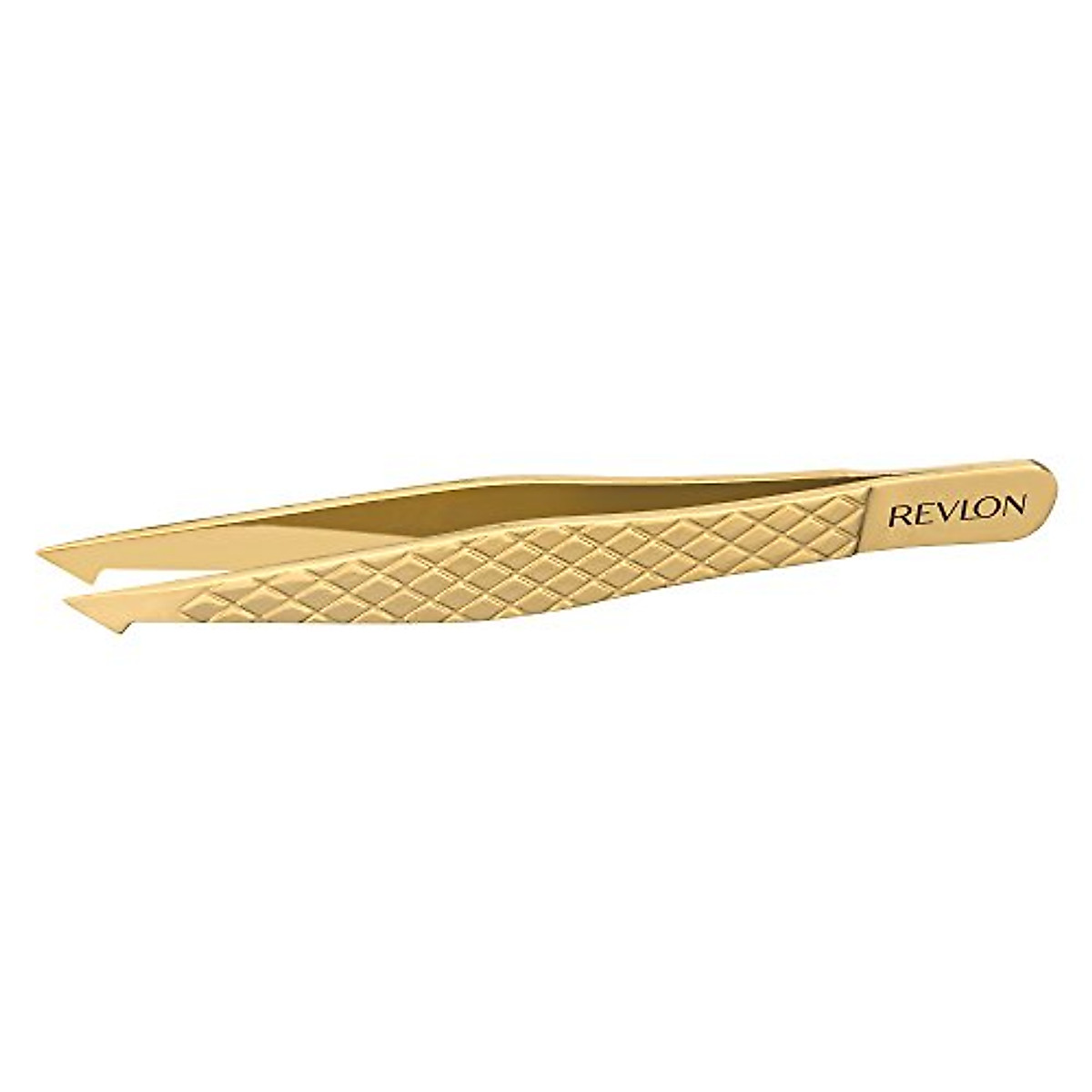 Revlon Gold Series Slant and Point Tip Tweezer, Titanium Coated for Maximum Durability